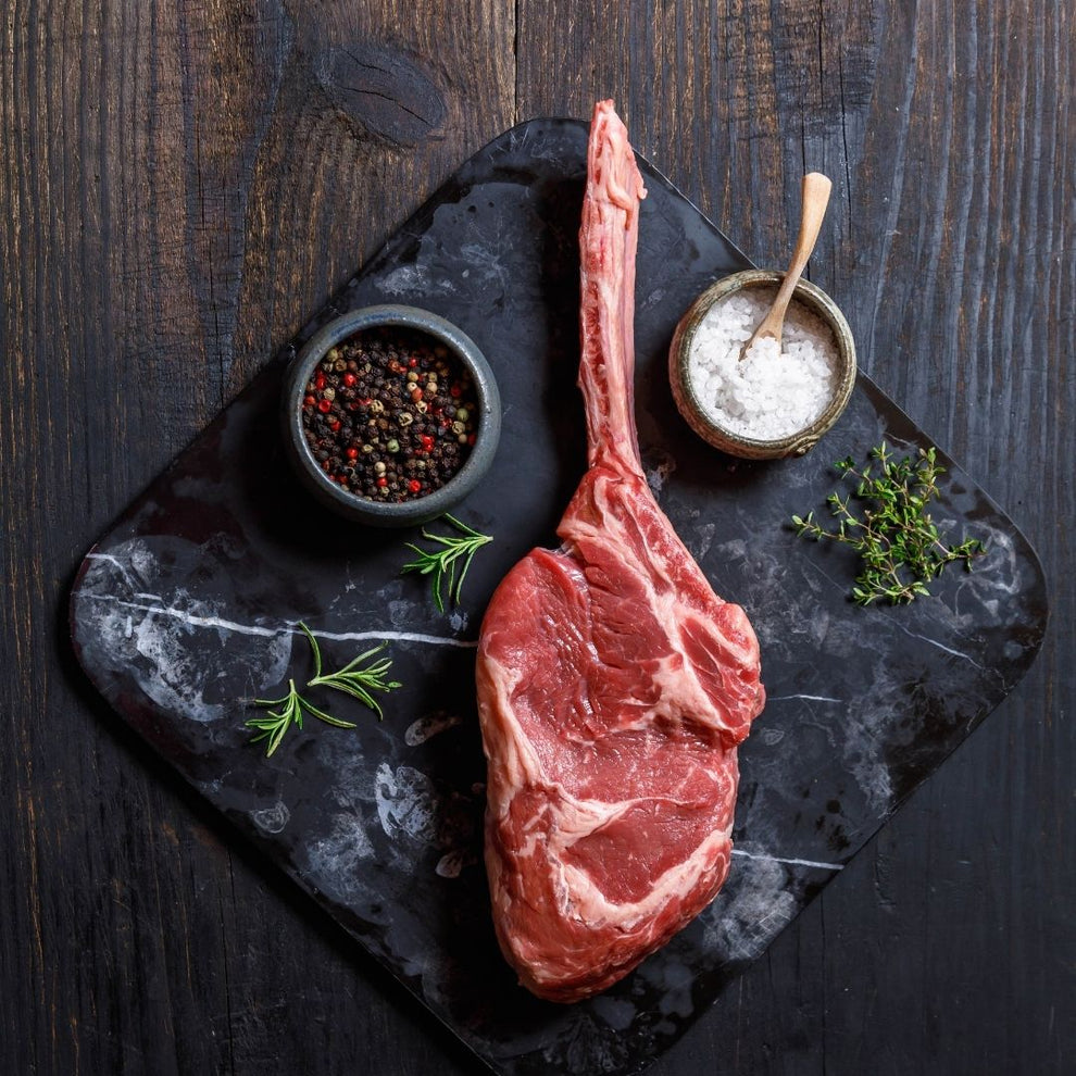 Angus Tomahawk Steak – Krogman Homegrown Meats